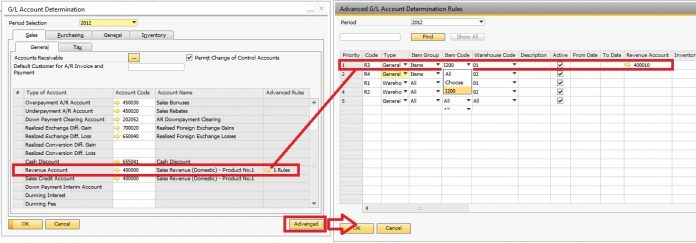 GL Account Determination in SAP Business One 9.0