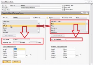 Multiple Unit of Measure in SAP Business One 9.0